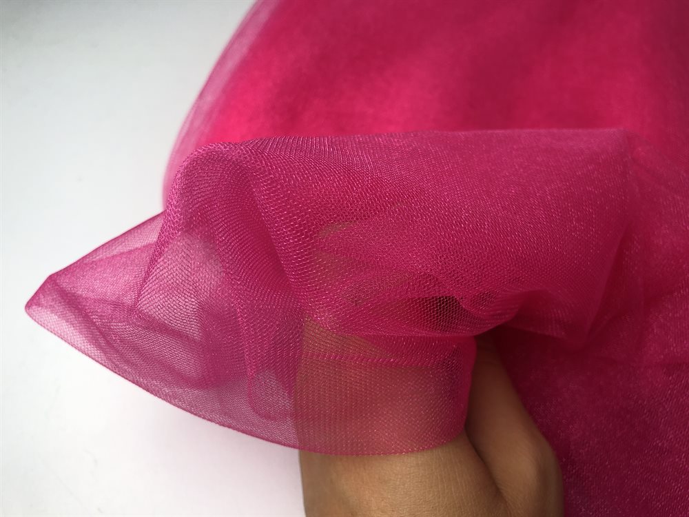 Blød tyl - shiny fuchsia