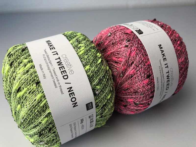 Creative make it tweed /neon garn - lækker neon pink