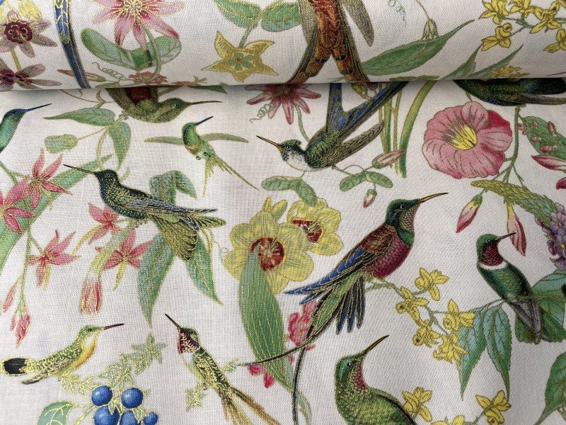 Patchwork stof - Elizabeth's studio, hummingbird heaven